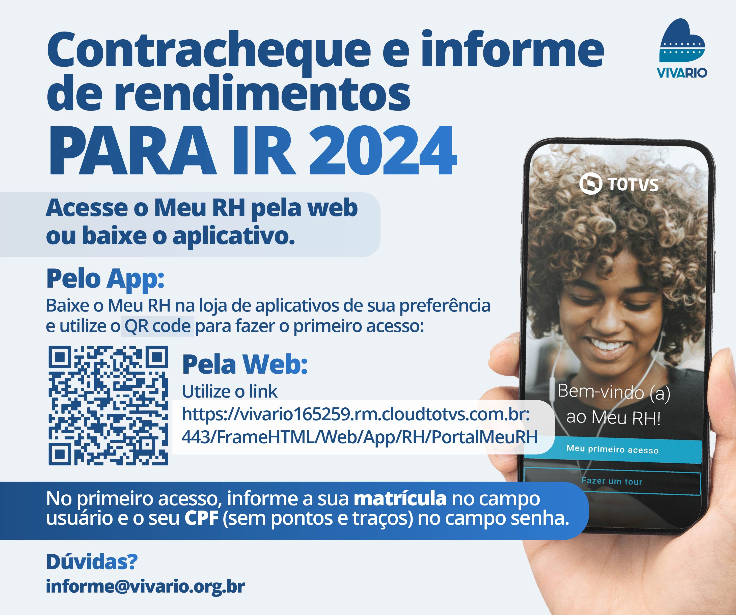 Capa contracheque e informe – Intranet